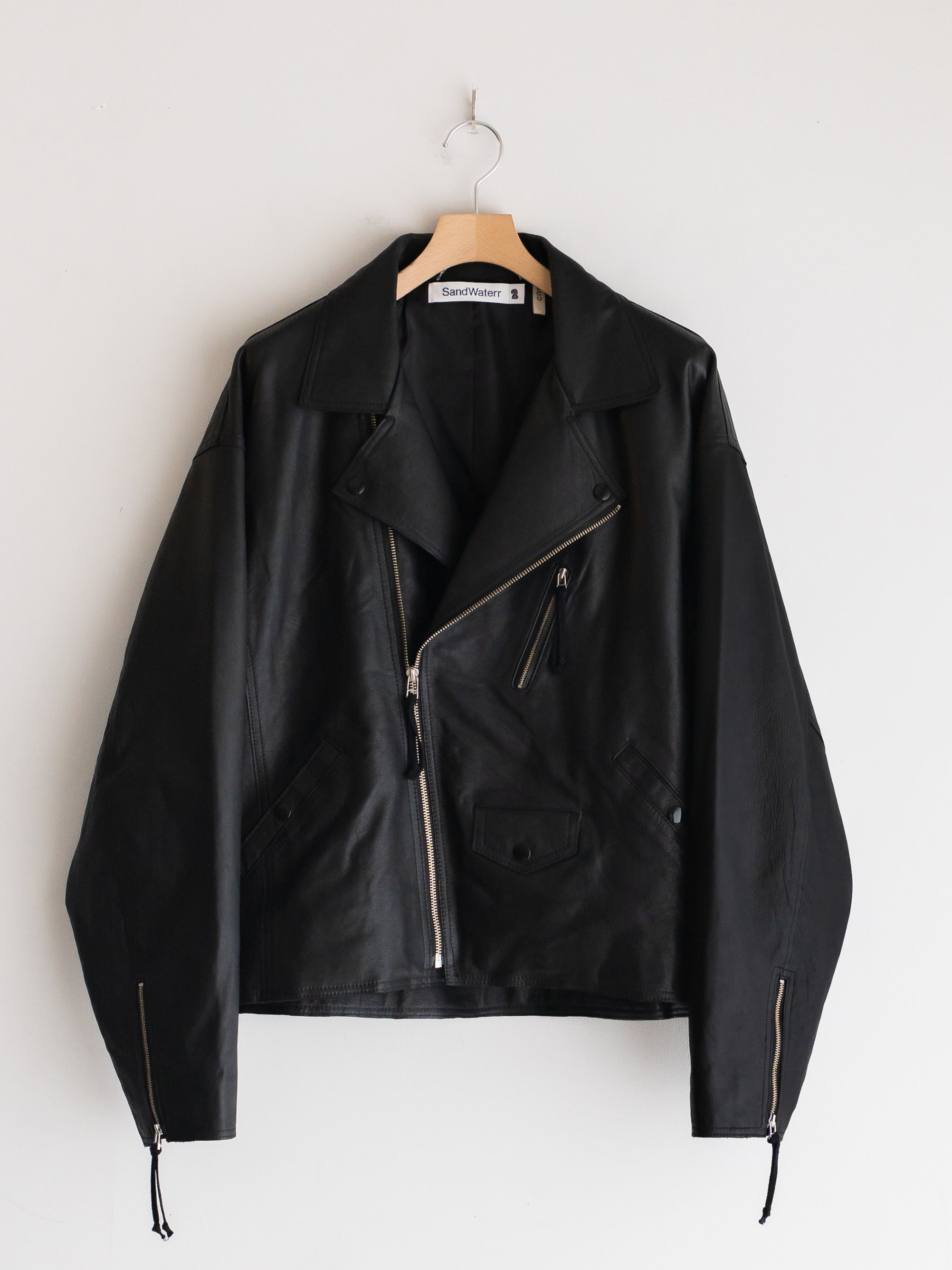 【10.26 Sun. 20:00- IN STOCK】SandWaterr - ORGANIZED JACKET / COW LEATHE ...